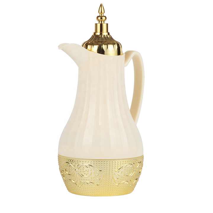 Golden Plating 1.0L Double Wall Glass Refill Inner Vacuum Jug