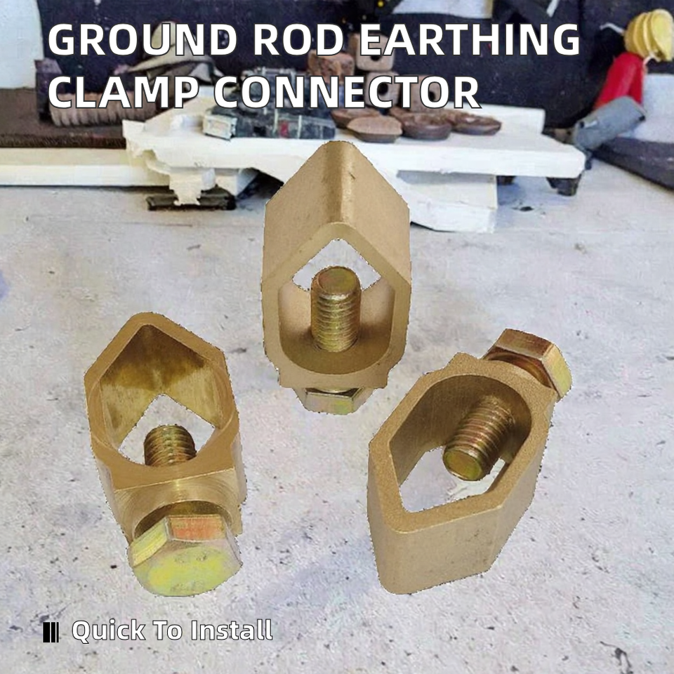 Metallic Color Ground Rod Connector Earthing Clamp Endorsed by ...