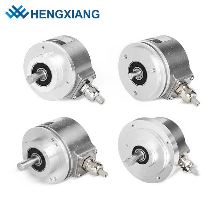 HENGXIANG S58 Incremental Rotary Encoder Solid Shaft IP65 Protection High Resolution 65536PPR ...
