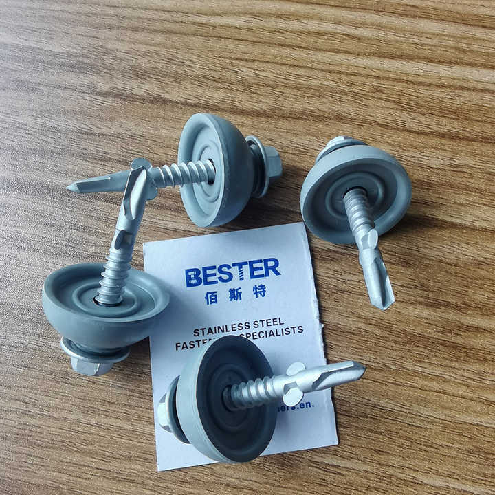Polycarbonate Fasteners Roofing Screw EPDM Washer Gasket Corrugated for ...