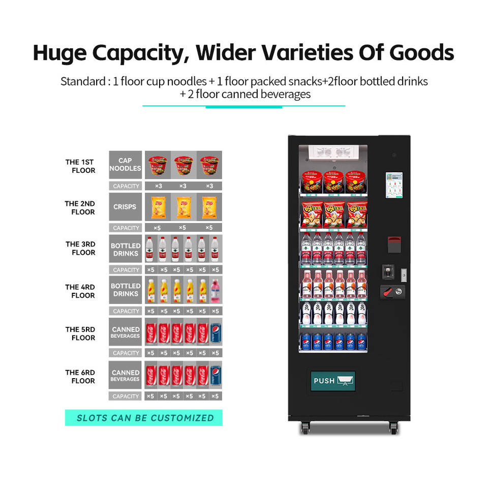 Vende Machine for Beverage Soft Drinks and Snack Micro Market Vending ...