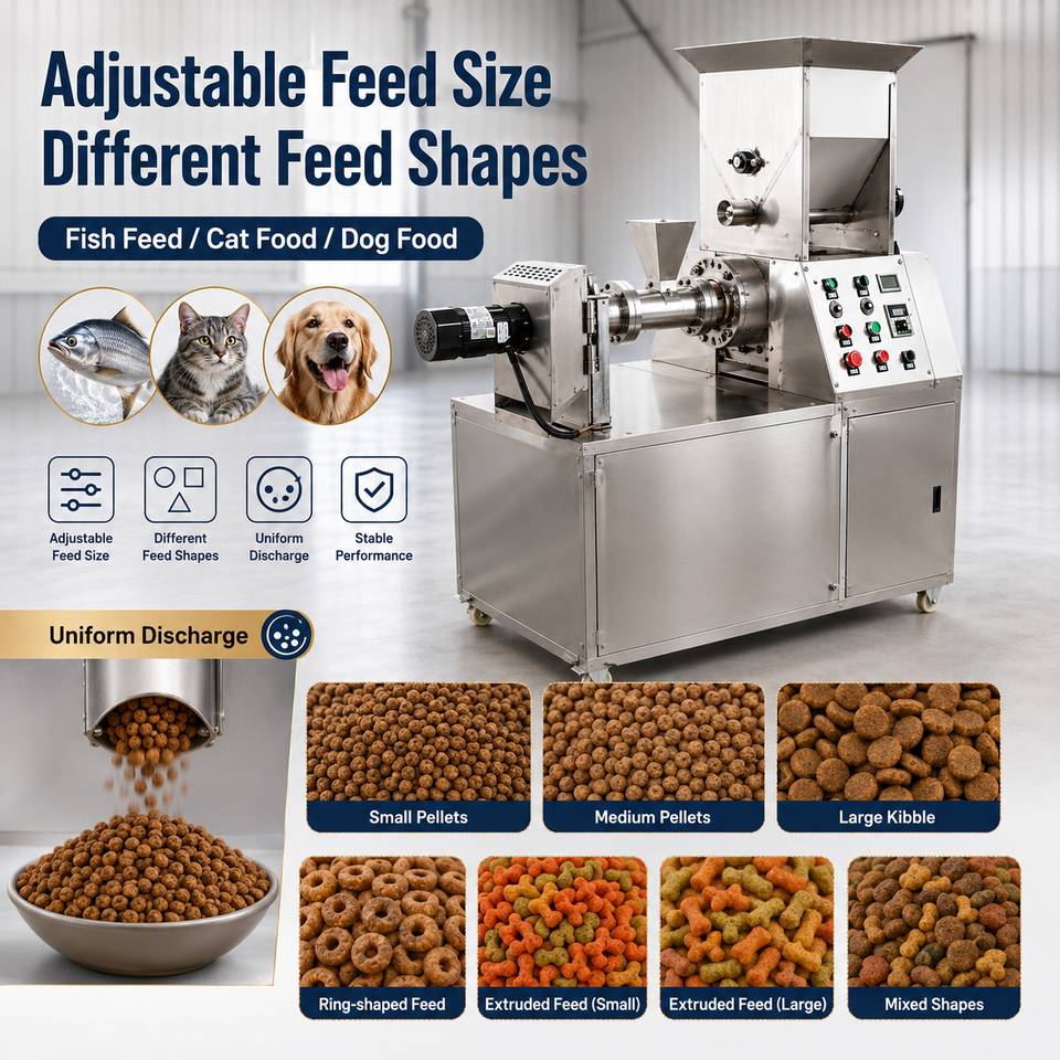 Versatile Food Extruder Machine with Interchangeable Dies - Make Pet ...