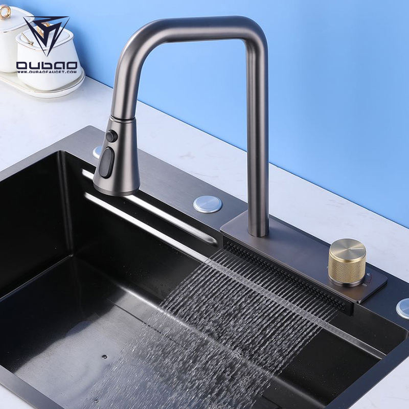 OUBAO Smart Kitchen Sink Faucet - Multifunctional & Durable