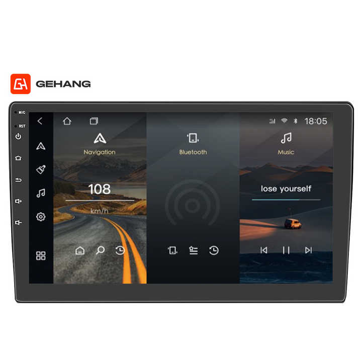 Universal 7 9 10 Inch Audio Touch Screen - Android 12 GPS