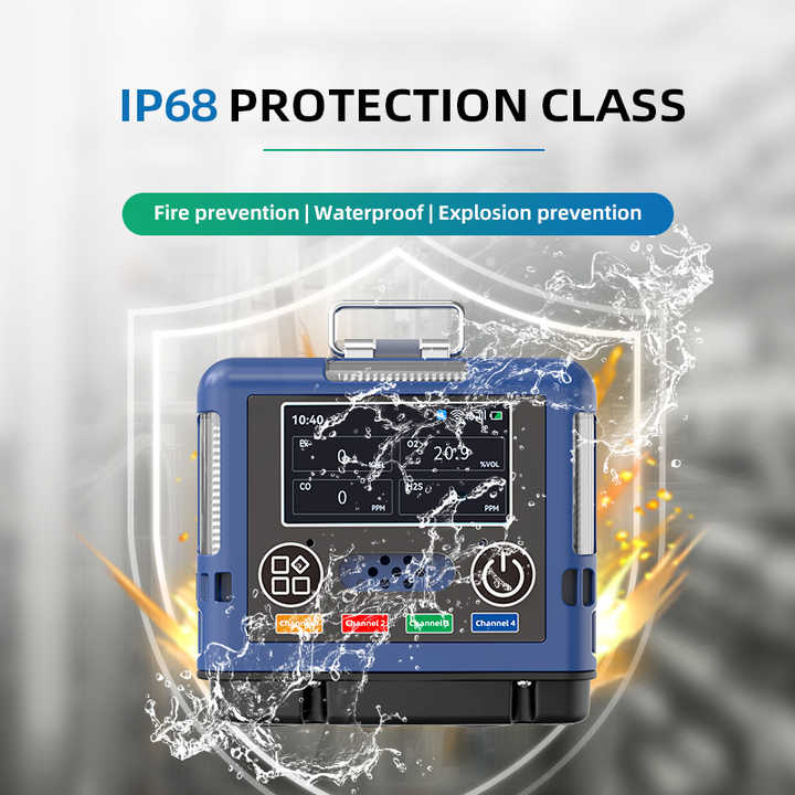 Industrial Explosive Poisonous Confined Space SO2 Sulfur Dioxide 4 Gas Multigas Portable Gas ...