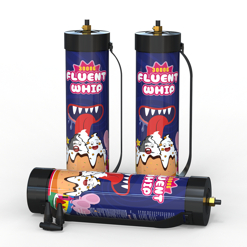 Hot Sell FLUENT WHIP 3000g Whip Cream Chargers 4.5L Whip Gas Charger ...