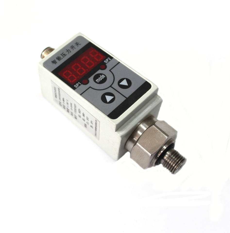 Industrial 100MPa Digital Pressure Switch 4-Digit Display, Dual Output ...