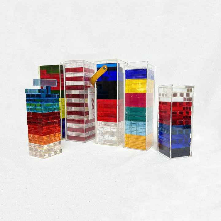 Acrylic Tumbling Tower for Small Size Colorful Balancing Acrylic Blocks ...