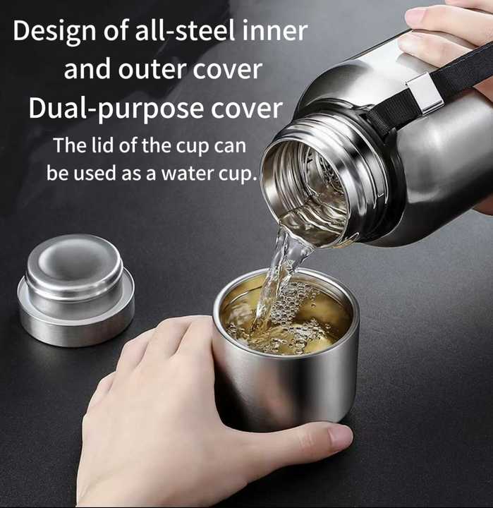 Large Capacity Outdoor Stainless Steel Kettle - 500ml to 1500ml