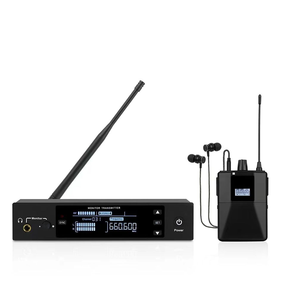 Wireless Body-Pack Monitors Stereo UHF Vocal in Ear System
