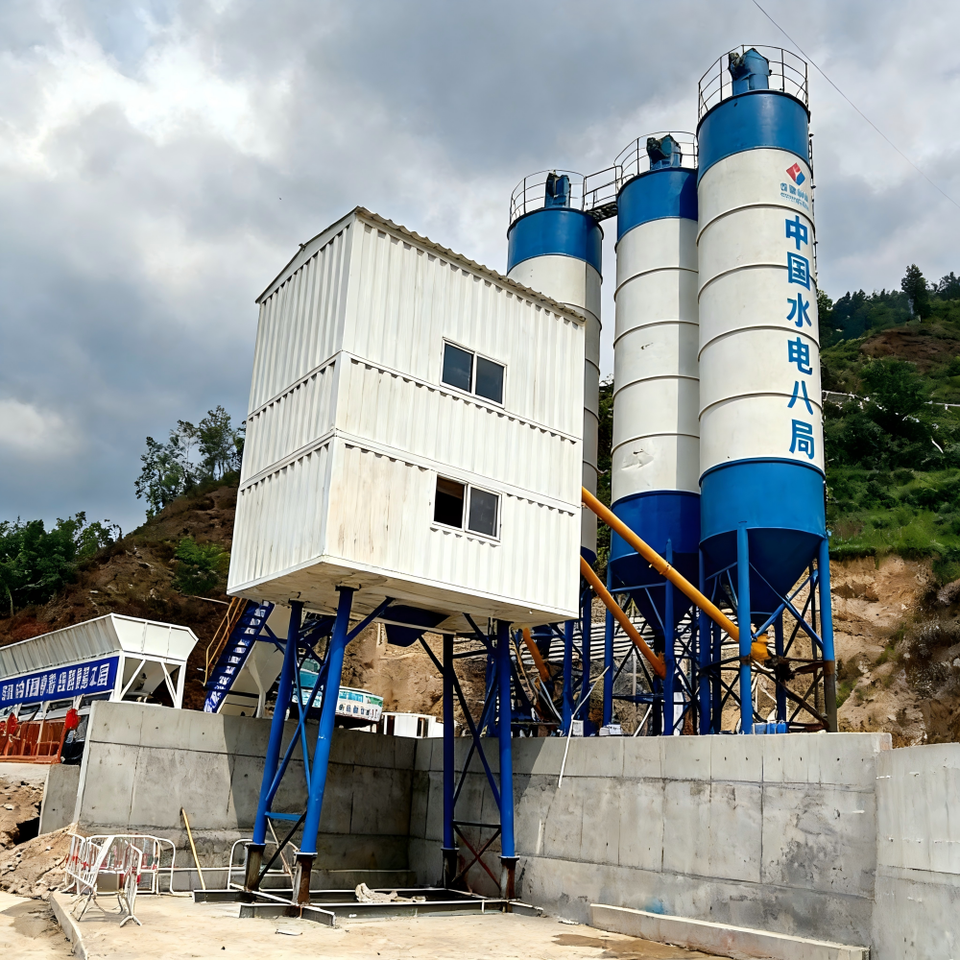 Yongtai HZS75 Electric Concrete Production Line 17000kg Capacity ...