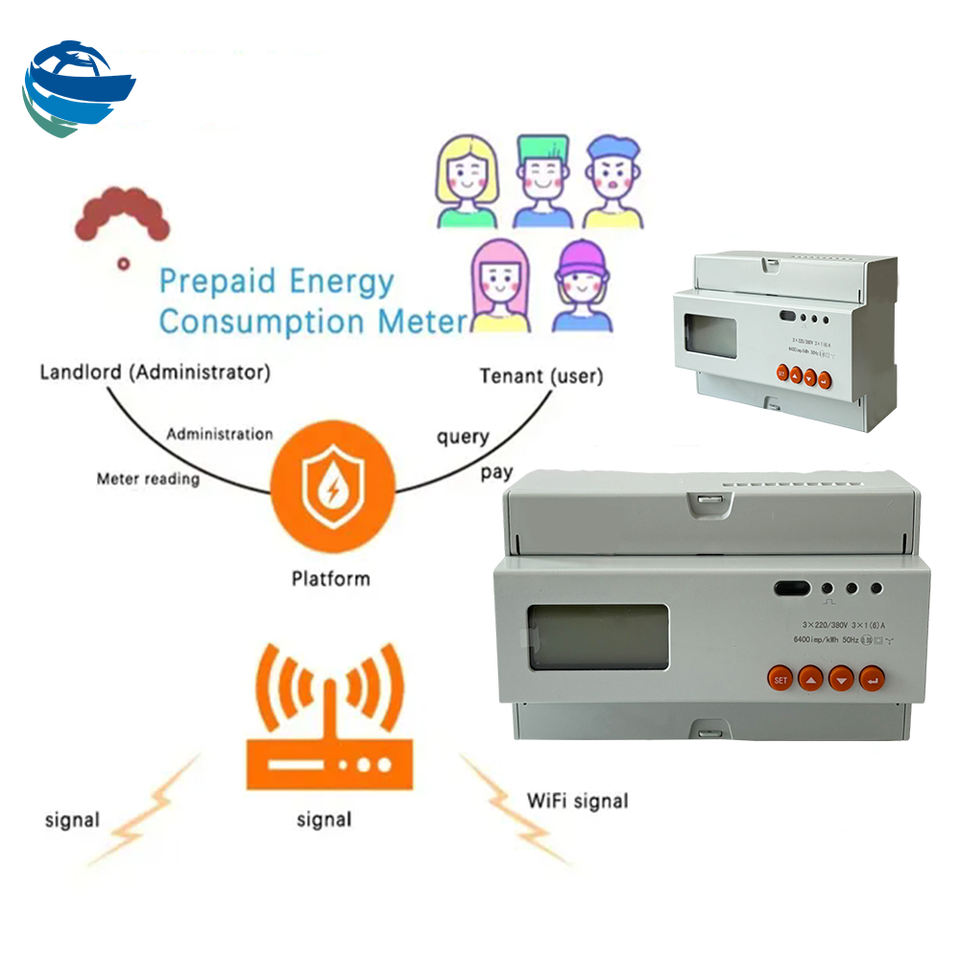 Factory 3 Phase Prepayment Meter Dual Source Prepaid Meter Tariff kwh ...
