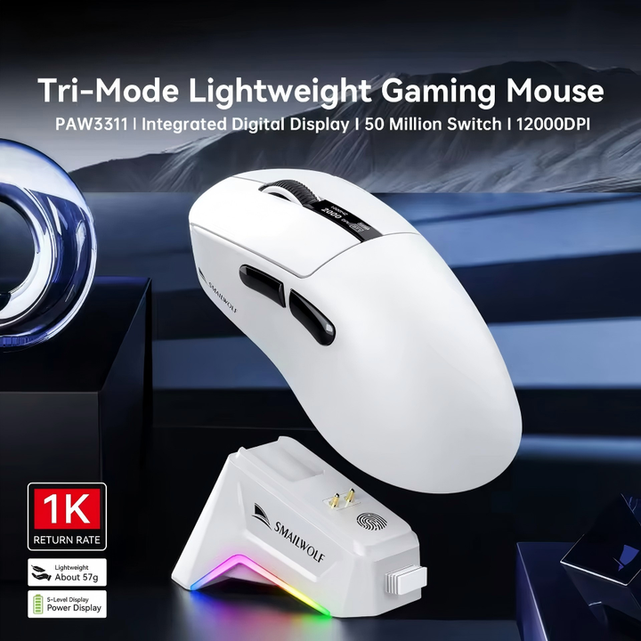 M6 Tri Mode for BT Wireless Mouse Lightweight Right-handed Laptop ...