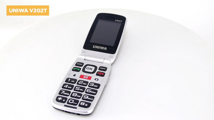 UNIWA V202T - Senior Mobile Phone with SOS Button & Big Fonts