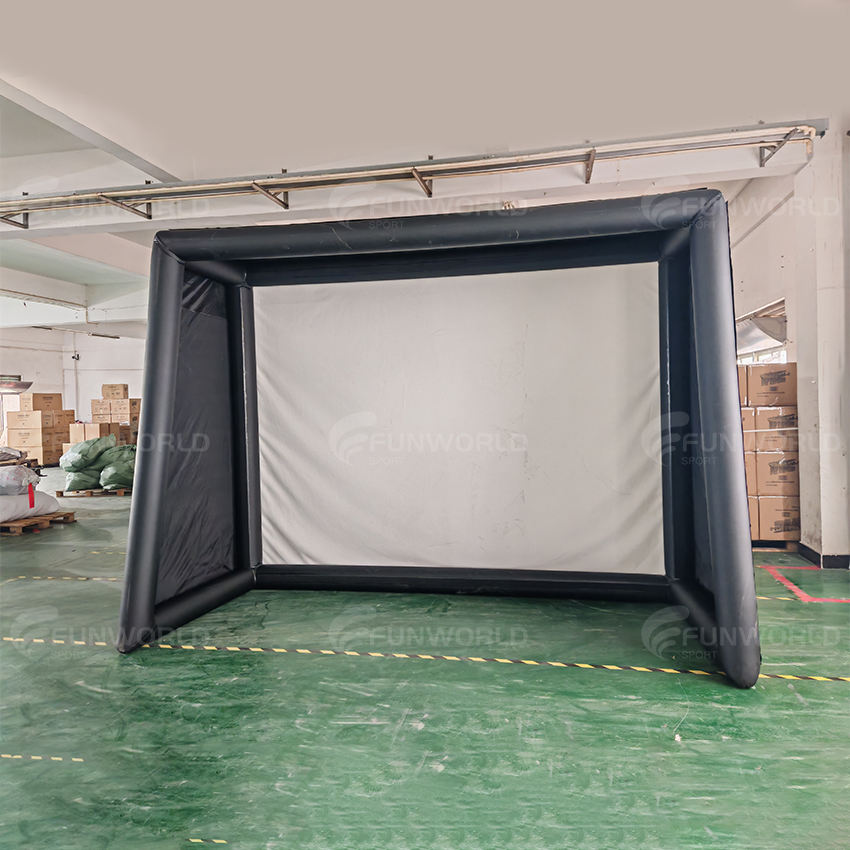Portable Inflatable Golf Simulator with Hitting Bay & Launch Monitor ...