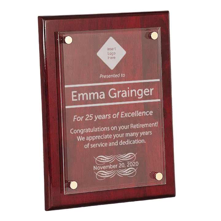 Custom Awards Frame Screw Down Holds Certificate Plaque Certificates ...