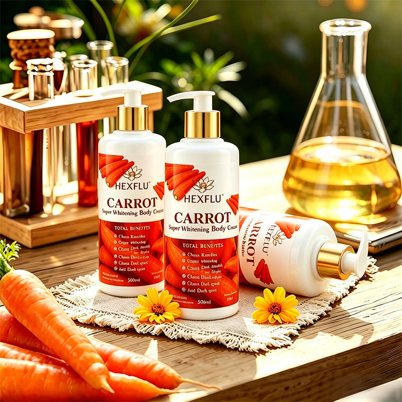Natural Carrot Body Cream 500ml - Whitening Brightening Moisturizing ...
