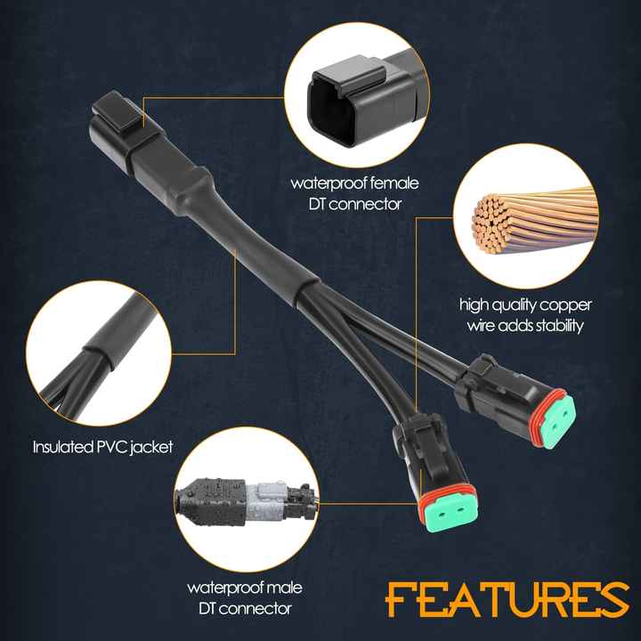 Customizable Light Harness Extension Kit for Automobiles Featuring ...