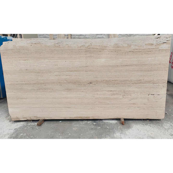 Customized Villa House Natural White/beige Travertine Wall Cladding ...