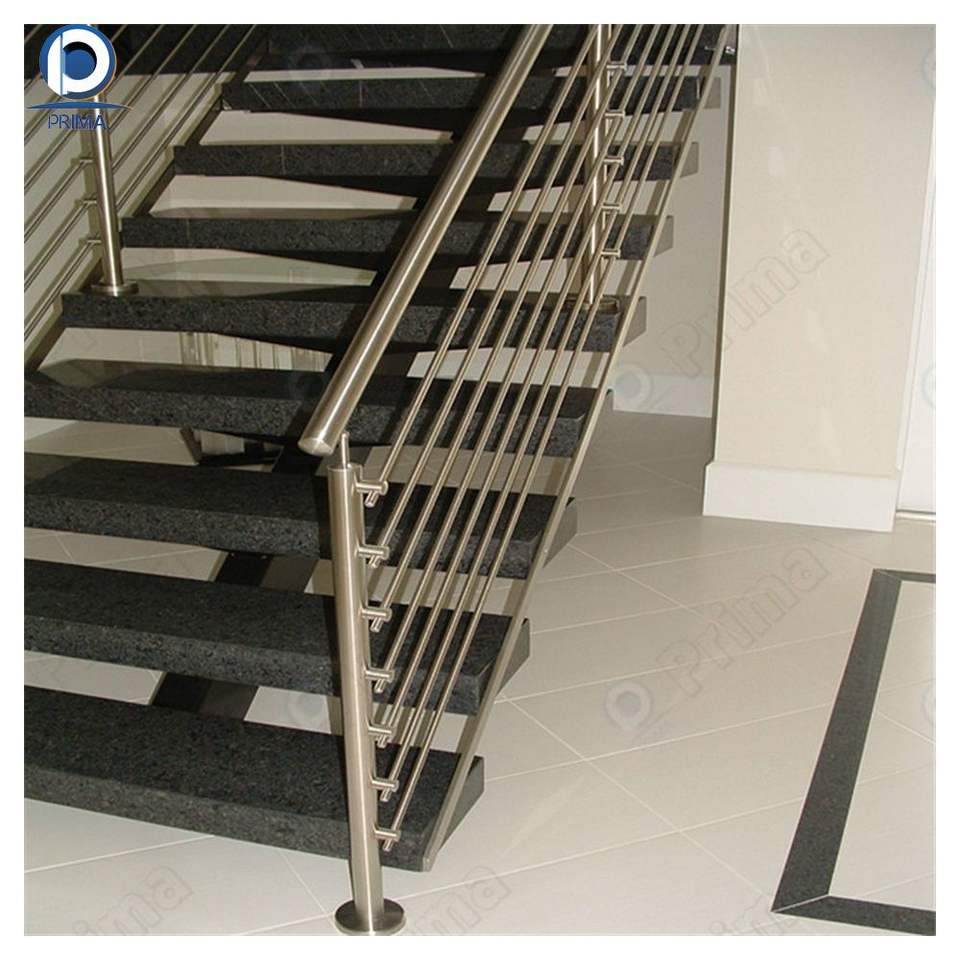 Optima Contemporary Round Rod Railing Kit Stainless Steel Balusters ...