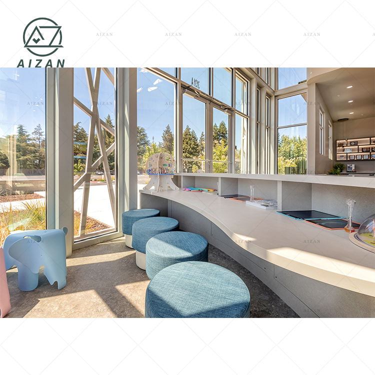 Stunning Curved Hospital Reception Counter - Modern Design