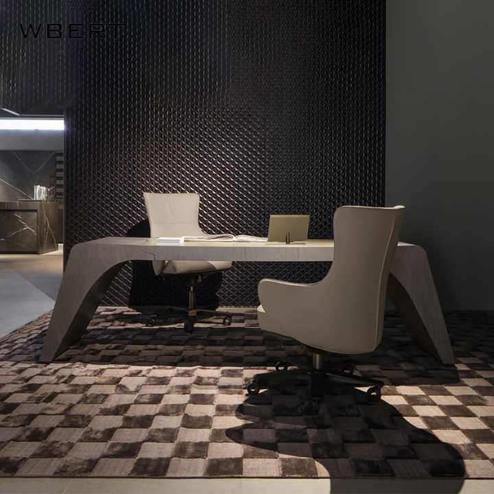 WBERT Italian Modern Light Luxury Desk - High-End & Stylish