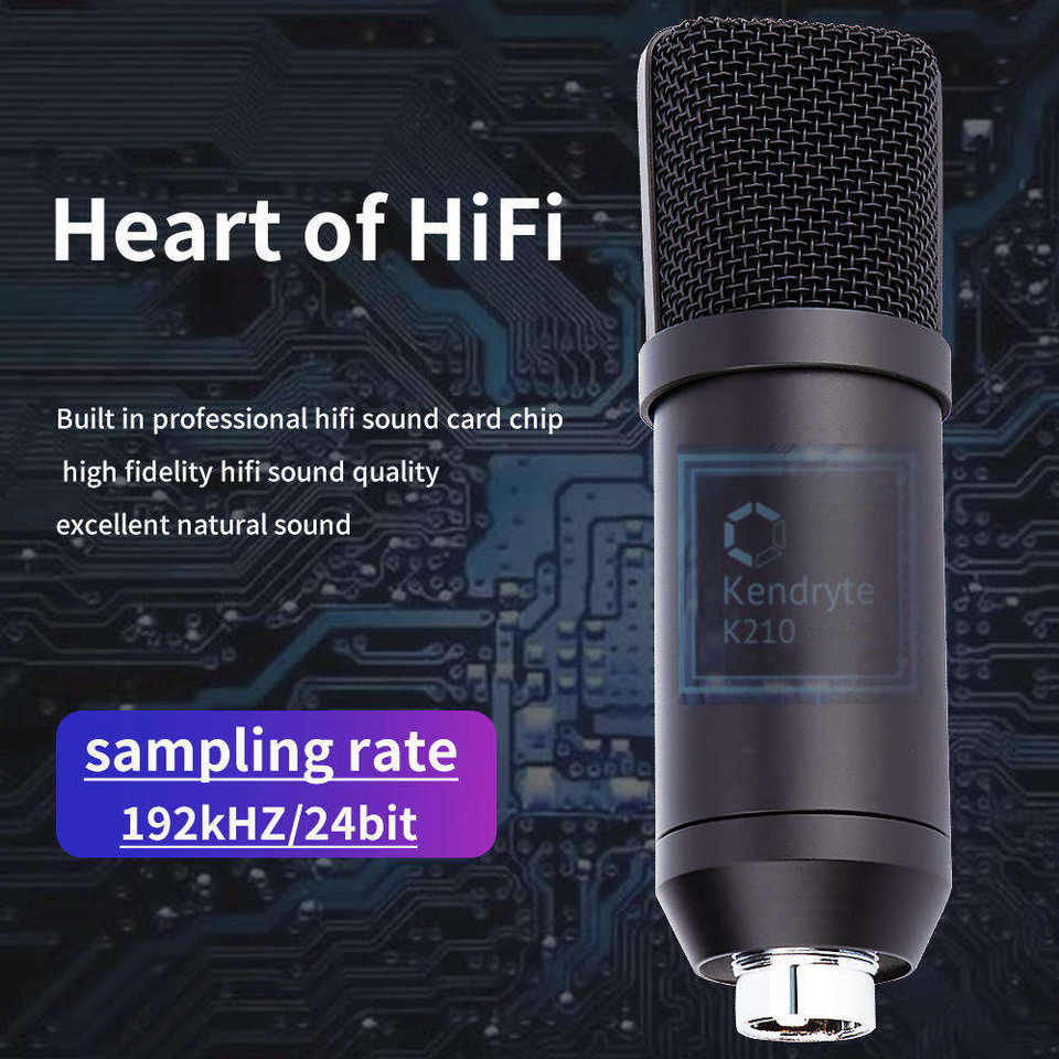 Portable Condenser Microphone Adjustable Height Studio Desktop Stand ...