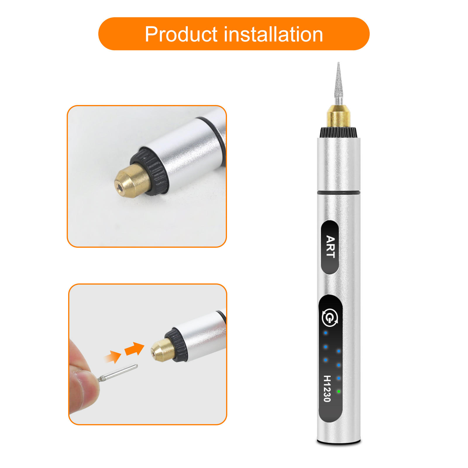 Cordless Rotary Tool 3-Speed and USB Charging Rechargeable Multipurpose ...