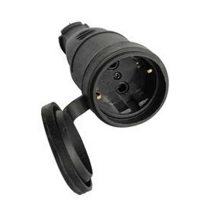 16A 220V-250V 2P+E European High-Power Rubber Industrial Plug