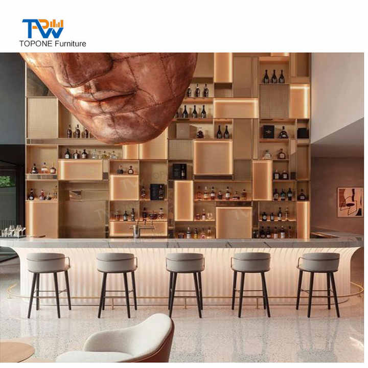Customized Modern Roof Top Bar Counter Design Commercial Night Club ...