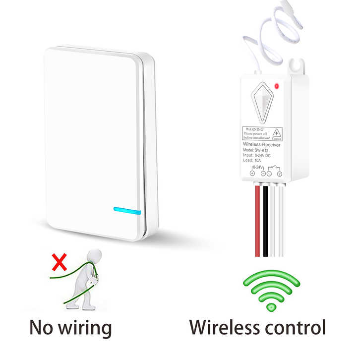 IP66 Waterproof 600FT Open Space V0 Fireproof Wireless Light Switches ...