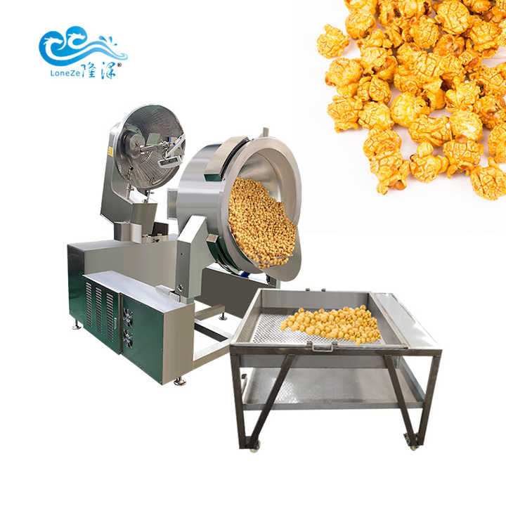 Stainless Steel Commercial Automatic Electric Popcorn Making Machine ...