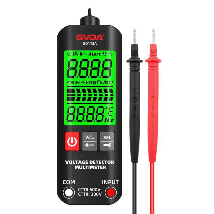 GVDA Digital Multimeter - Smart Non-Contact Voltage Tester