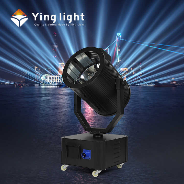 Outdoor RGBWA UV Rotating Building Sky Beam Searchlight