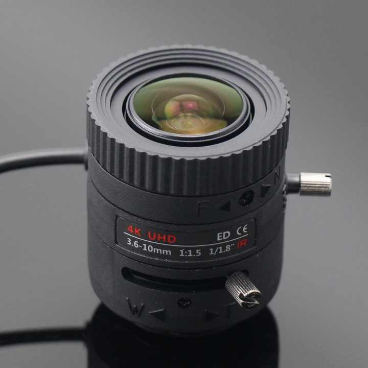 2024 High Resolution Cctv Lens 3.6-10mm 8MP Varifocal P Iris CCTV Lens| Alibaba.com