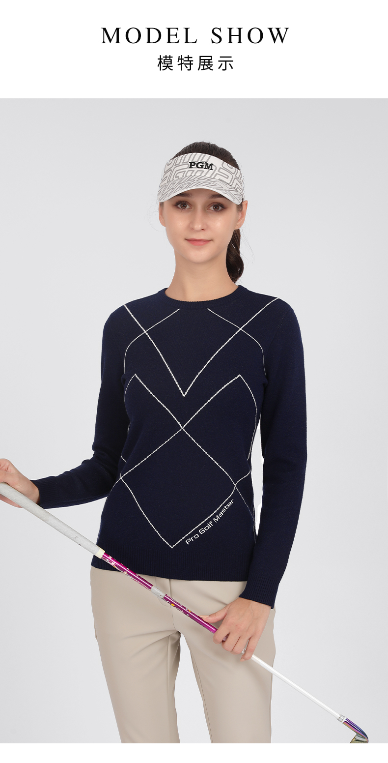 PGMYF496 golf clothing sweaters golf sweater woman knitted golf sweater ...