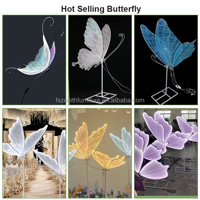 Explosive Models Giant Lighted Butterfly Decoration Butterfly LED ...