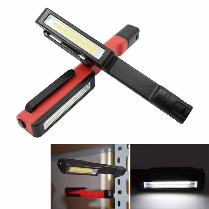 2025 Mini Penlight LED Flashlight COB Magnetic Pen Clip Hand Torch ...