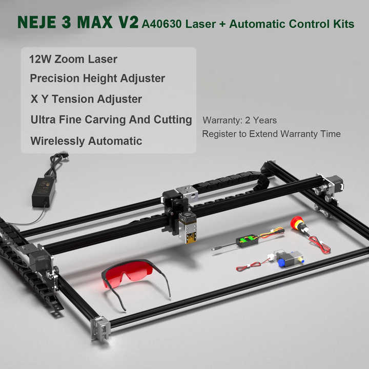 NEJE 3 MAX V2 A40630 OEM Portable Laser Machine Acrylic Cutting Machine ...