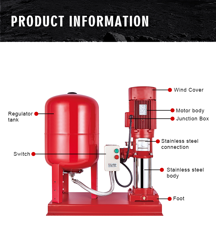 Vertical Multistage Jockey Pump With Pressure Tank（PVK 50HZ） Suppliers ...