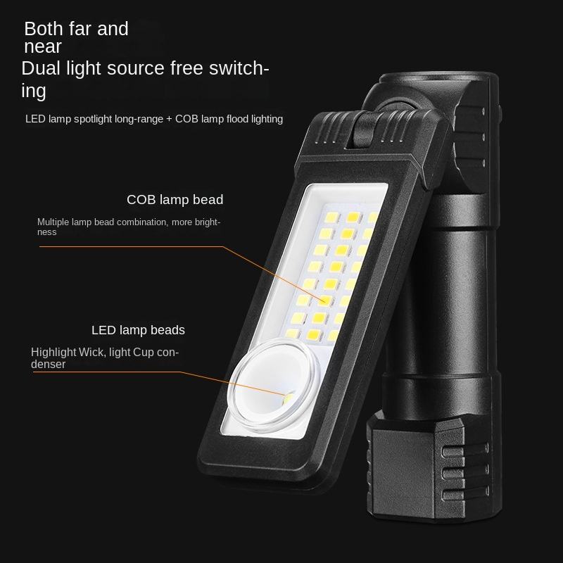 Rechargeable Portable Multifunctional LED COB Auto Repair Work Light ...