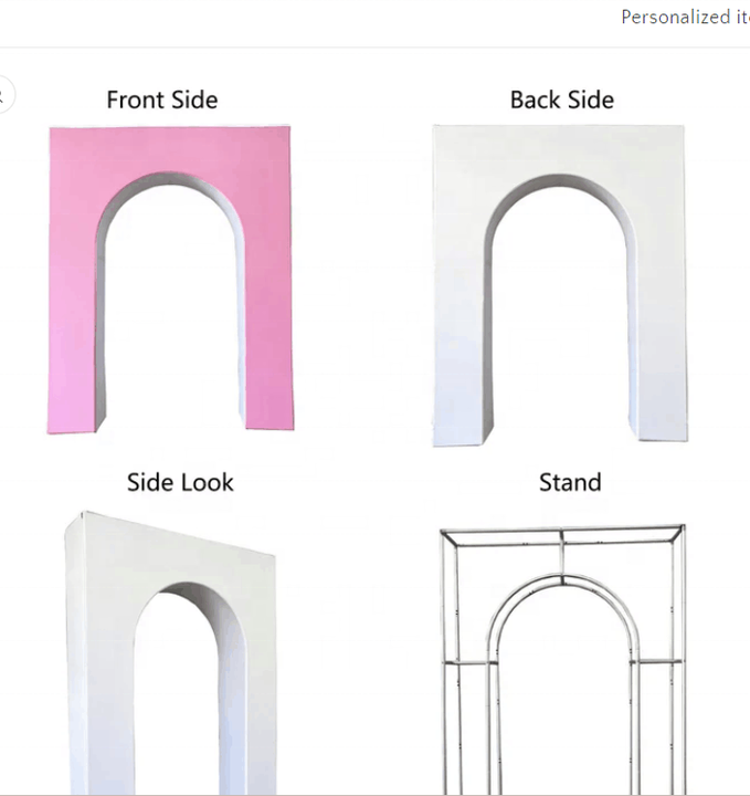 Unique Shape 3D Arch Party Backdrop for Wedding Events