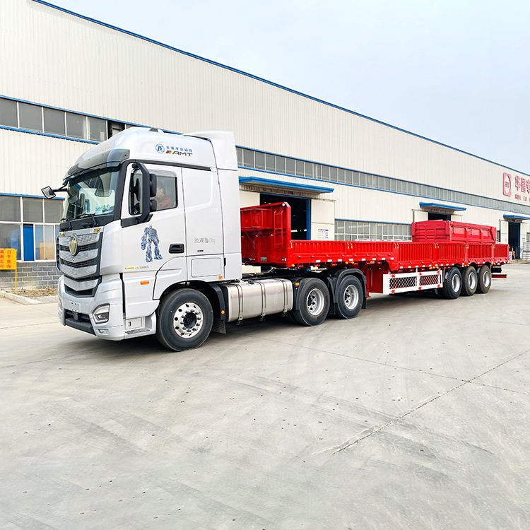12 Meter Long Tipper Truck - 3 Axle Cargo Flat Bed Trailer