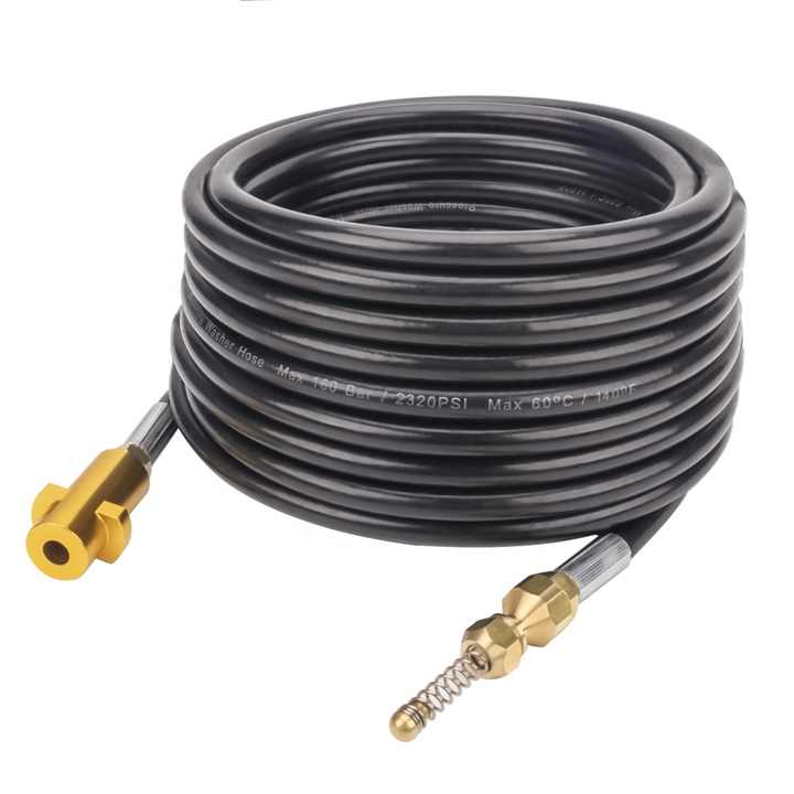 Pressure Washer Sewer Drain Cleaning Hose Pipe Cleaner Kit