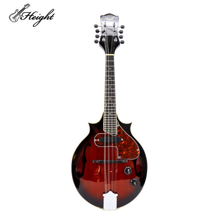 red electric mandolin instrument sapele wood string instruments ...