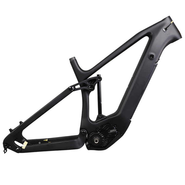 Carbon Ebike Frame with Full Suspension & Bafang M600 Motor