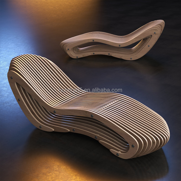 Interior Custom Wood Parametric Lounge Chair Bed Rocking Chair Living ...
