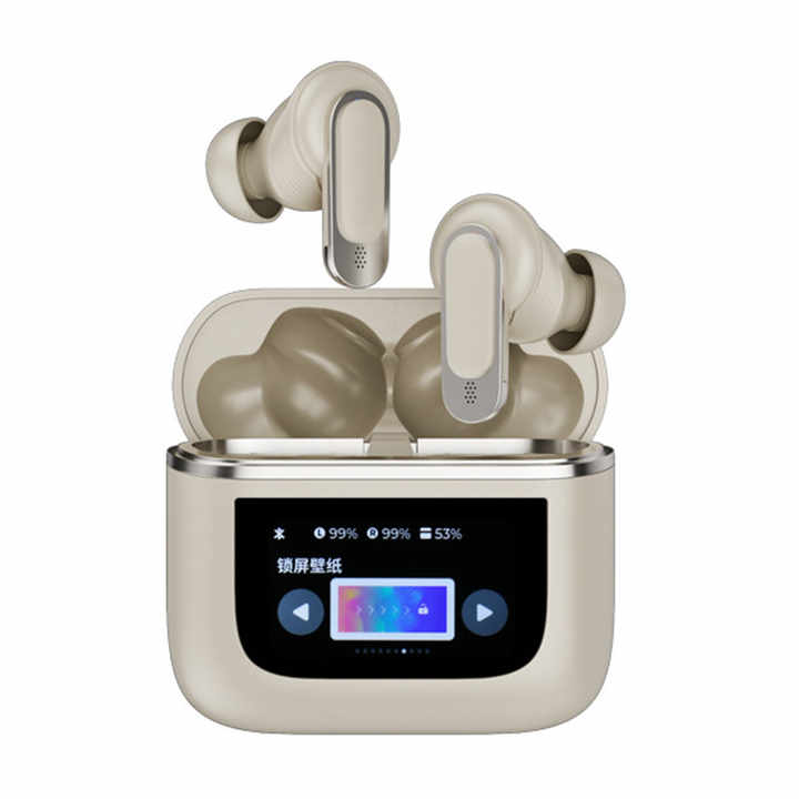 V8 TWS Earphones 2024 Newest LCD Touch Screen Wireless Earphones with ...