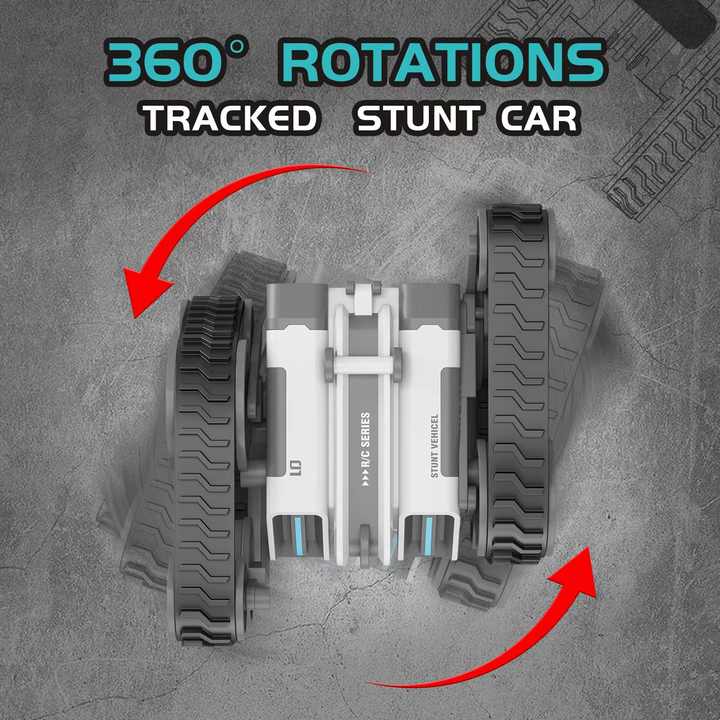 HOSHI 1613 RC Tank Car Stunt Vehicle Double Sided Remote Control Car ...