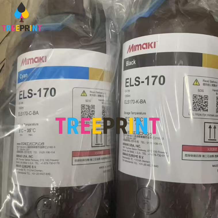 Original Mimaki UV Ink ELS170 Yellow - 1 Liter Bottle Use for UJV300DTF ...